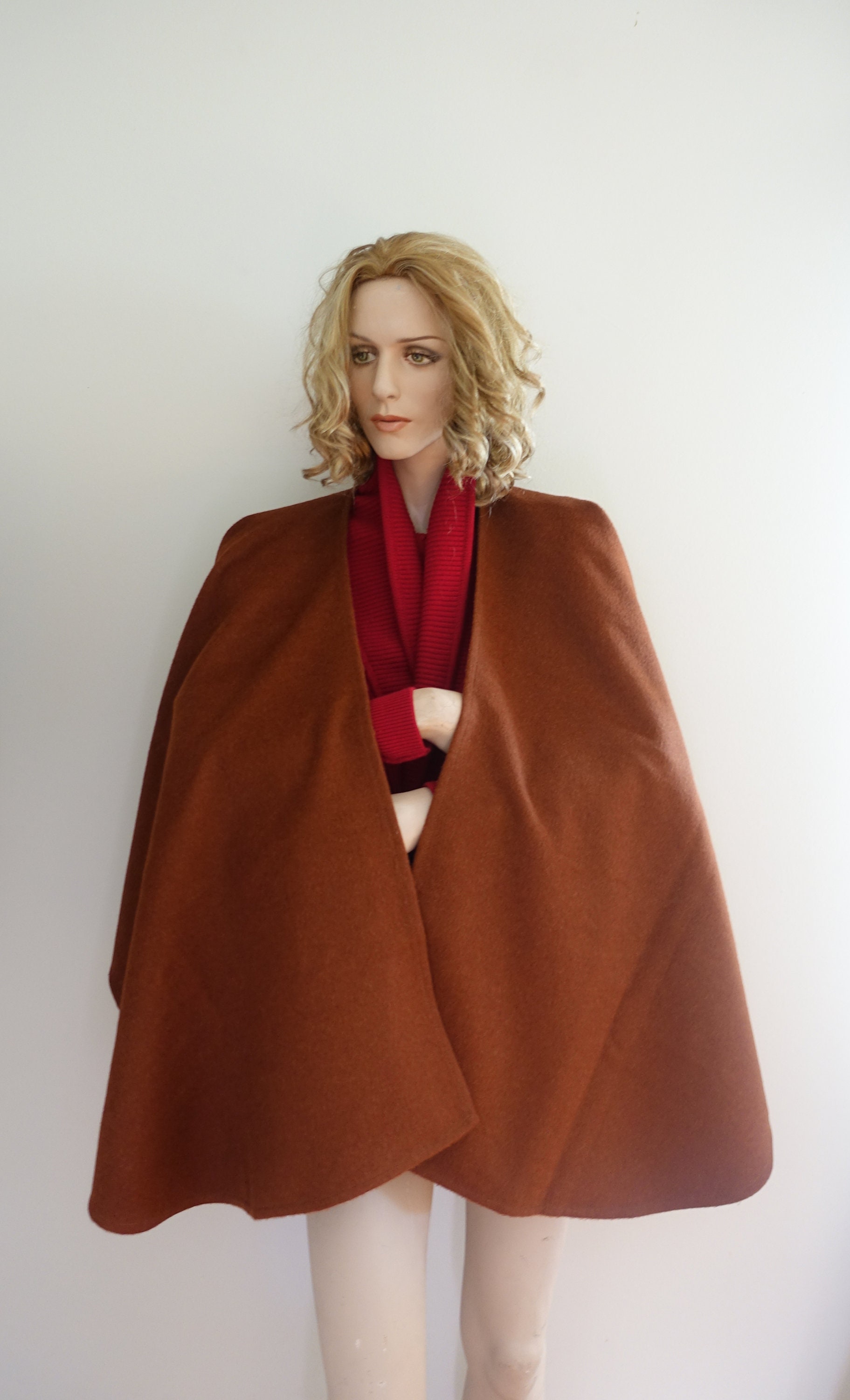 Alpaca Cape Plain Short Cape. - Etsy