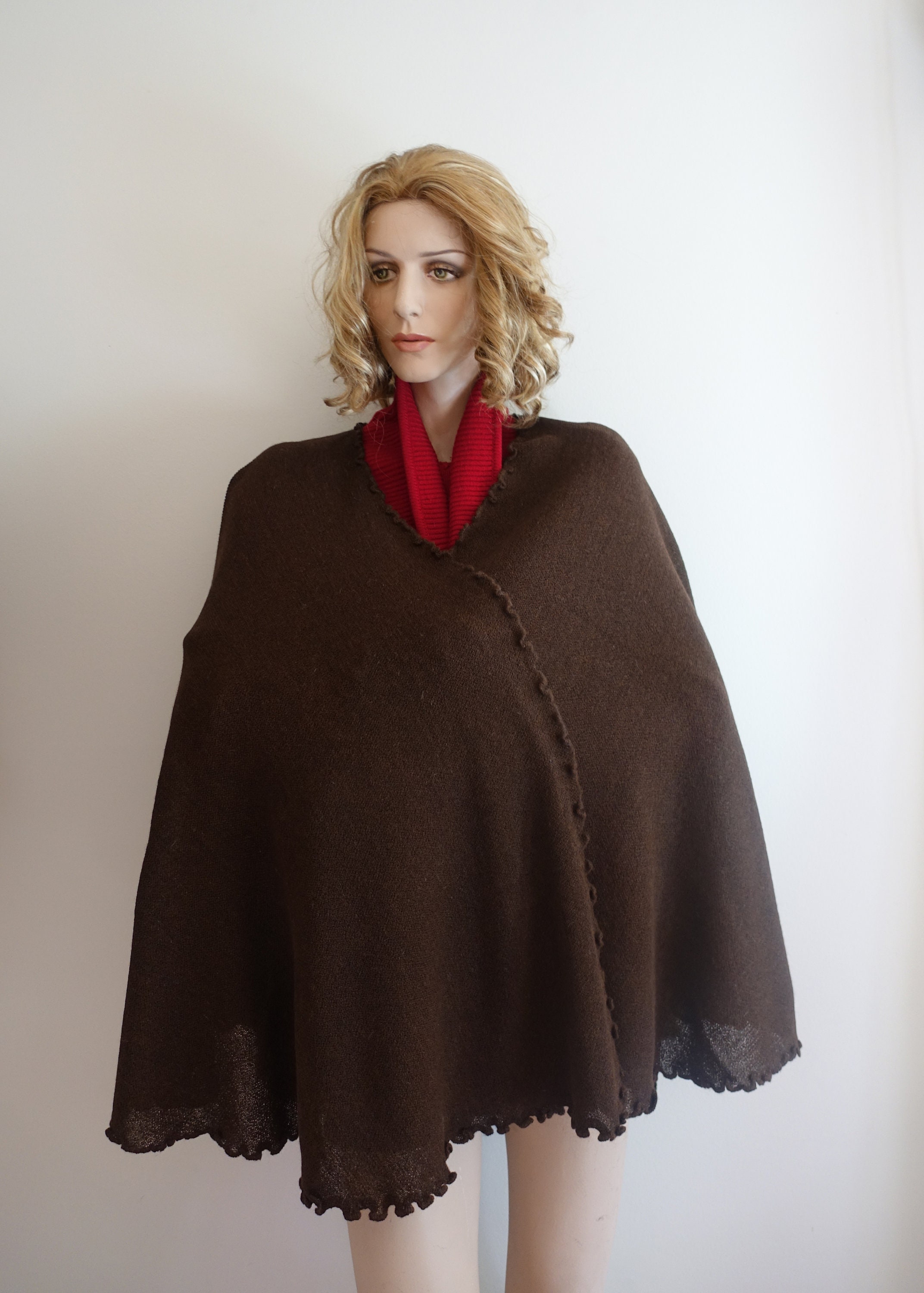 Alpaca Curly Cape - Etsy