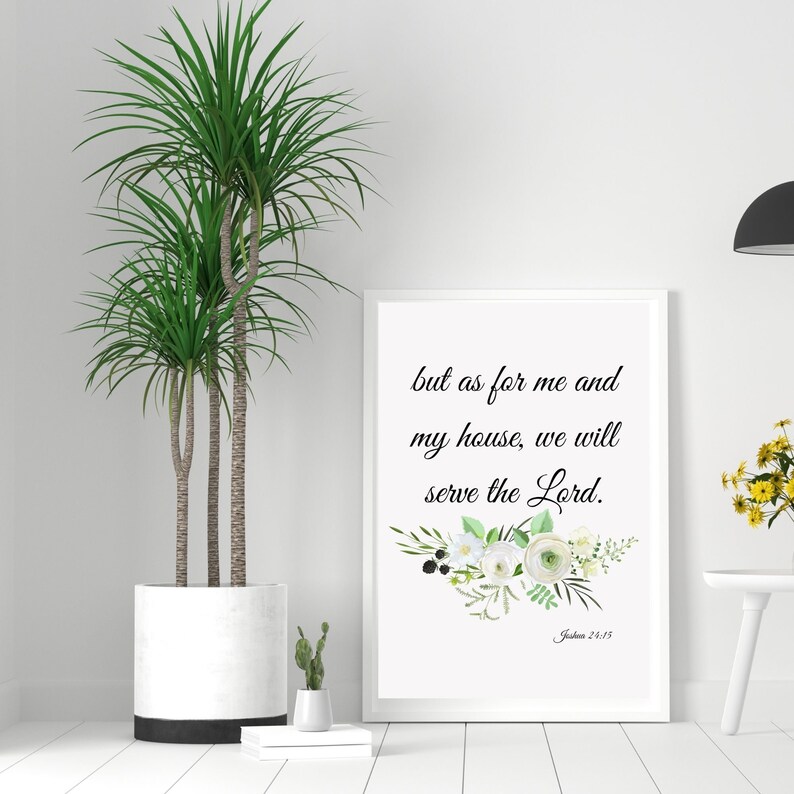 Scripture Wall Art Printable, Printable Wall Art, Bible Verse Printable ...