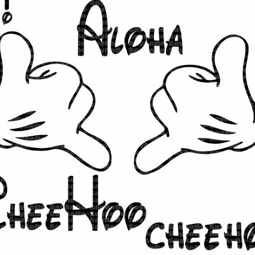 Mickey Shaka Hands Hawaii - Etsy