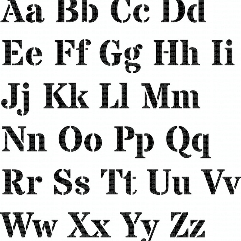 Alphabet Stencils - Etsy