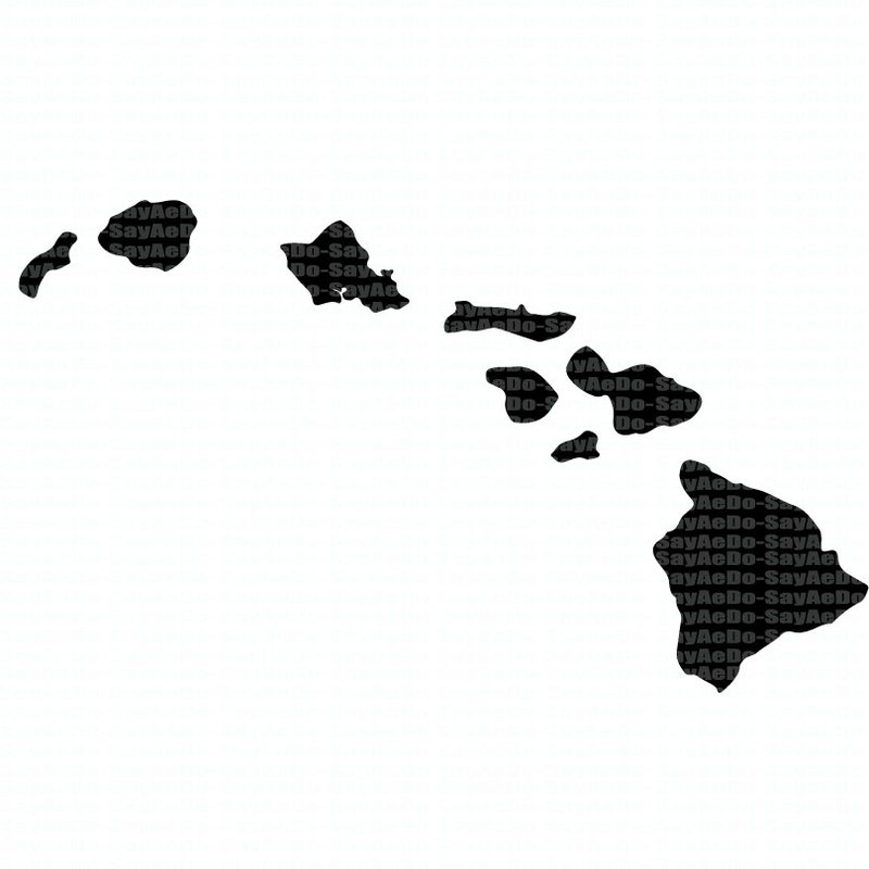 Hawaiian island decals - Etsy Italia