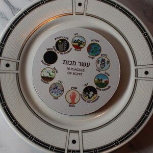 Pesach Seder, Passover Seder, Ten Plagues Coaster, Reusable Seder ...