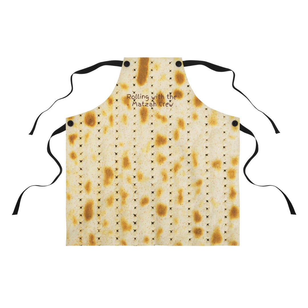 Pesach Apron Passover Seder Meal , Jewish Kitchen Wear, Matzah Holiday ...