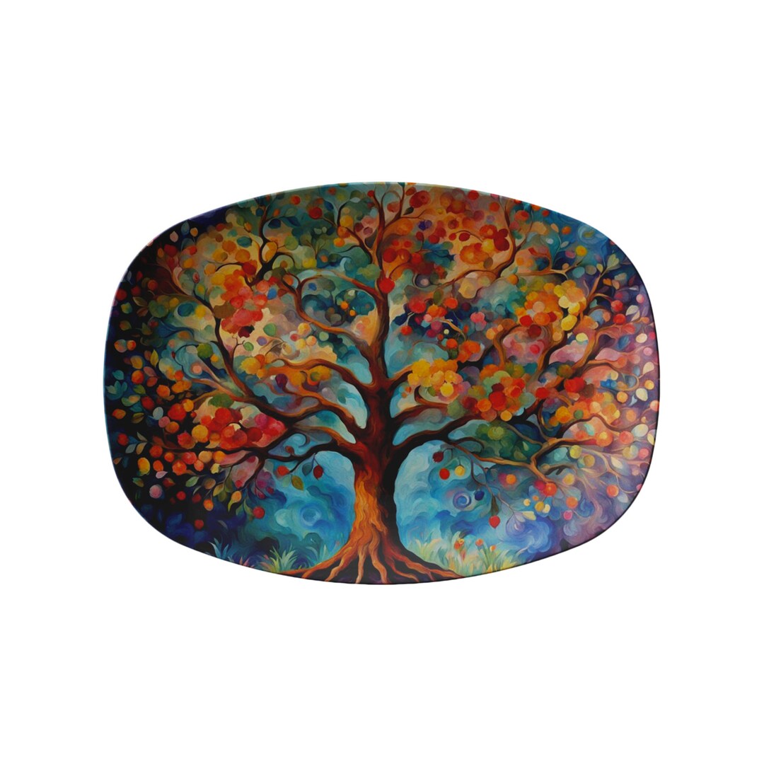 Tree of Life Platter, Sabbath Decor, Shabbat Dinner, Kosher Platter - Etsy
