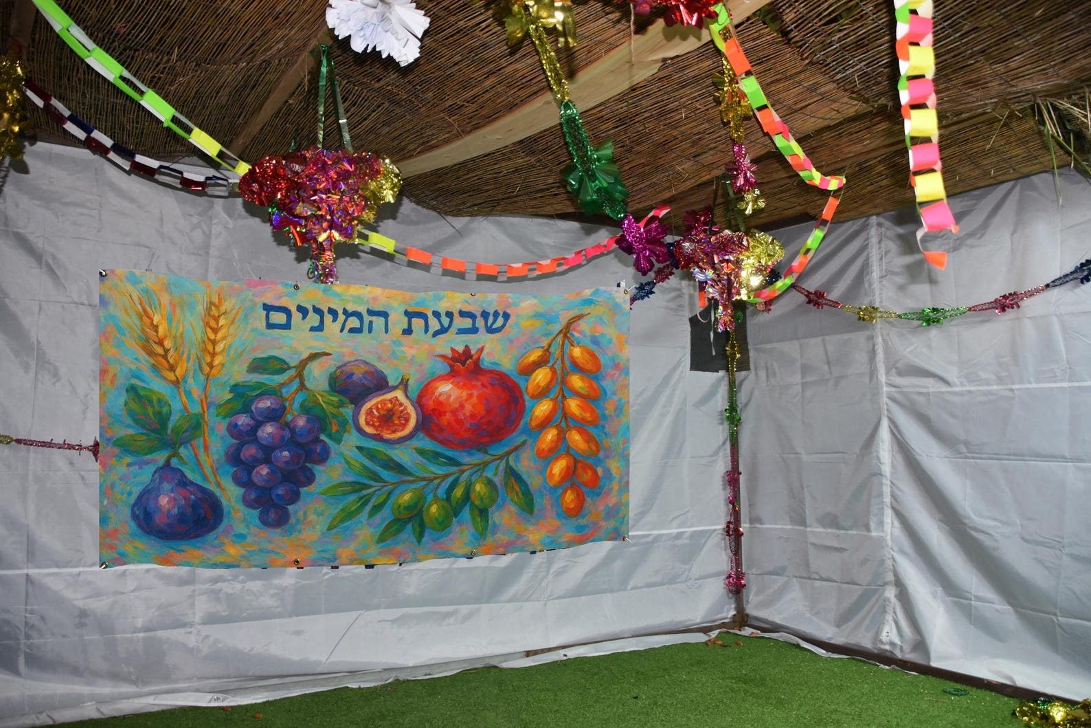 Shivat Haminim Sukkah Banner: Succot Jewish Holiday Decor - Etsy