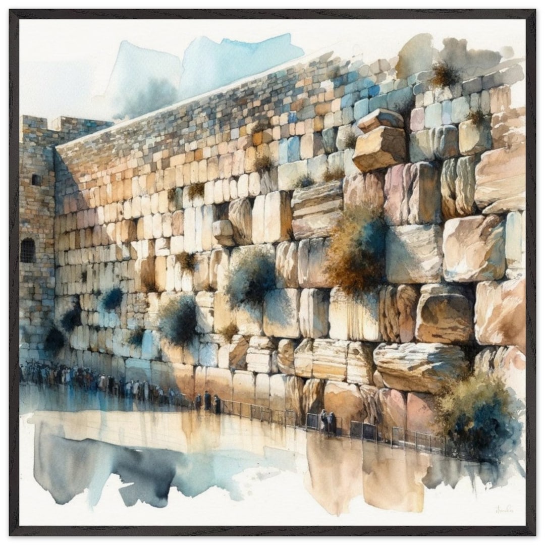 Jewish Wall Art, Kotel Wall, Western Wall Art, Israel Art, Judaica Gift ...