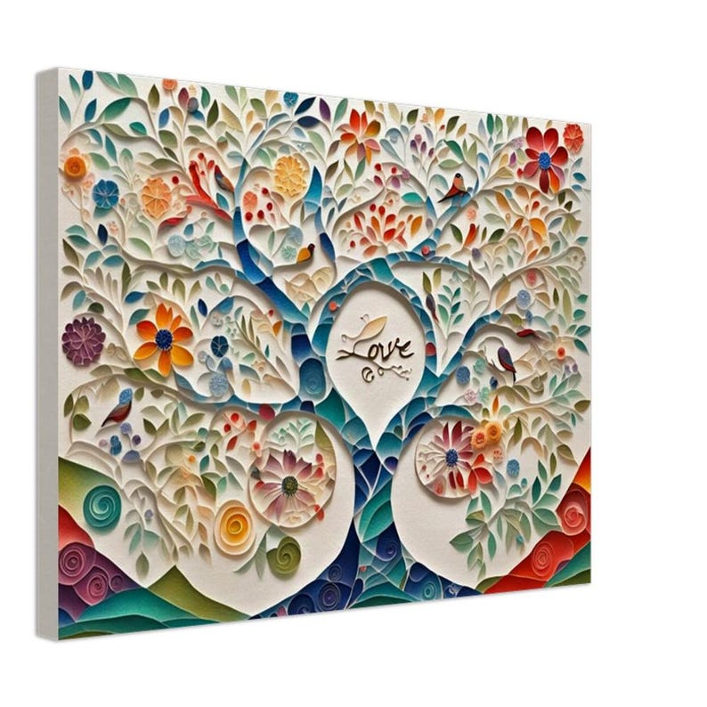 Tree of Life Papercut Art With love - Etsy