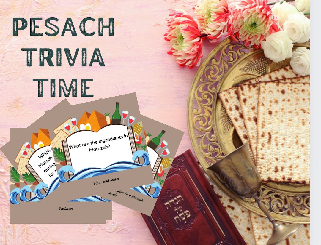 Passover Trivia, Passover Instant Download, Pesach Special, Passover Game for Family - Etsy