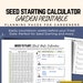 Seed Inventory List Spreadsheet for Seed Saving and Collecting. Digital ...