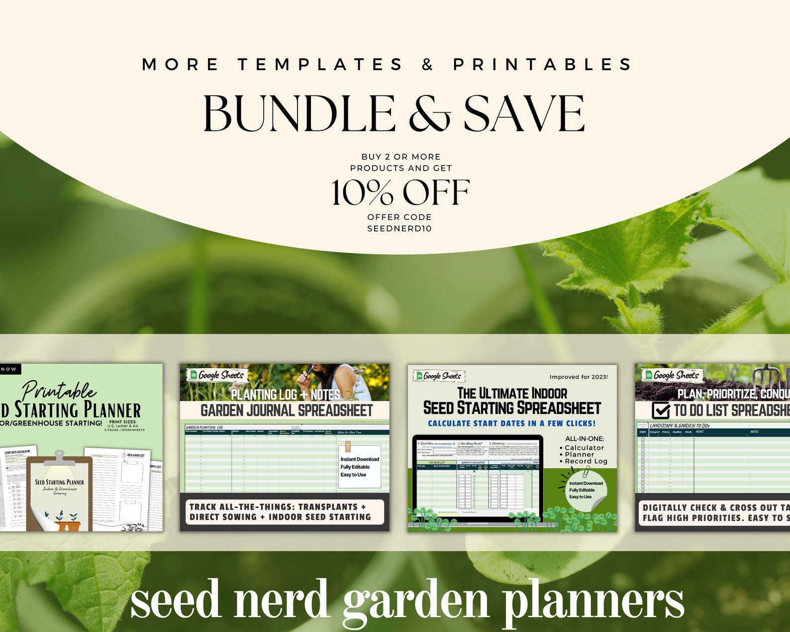 Seed Inventory List Spreadsheet for Seed Saving and Collecting. Digital ...