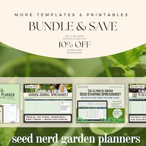 Seed Inventory List Spreadsheet for Seed Saving and Collecting. Digital ...