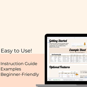 Seed Inventory List Spreadsheet for Seed Saving and Collecting. Digital ...