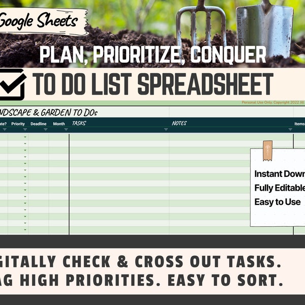 Lawn Care Spreadsheet - Etsy