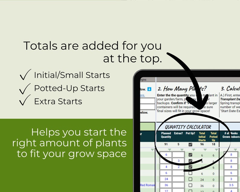 Seed Starting Spreadsheet, Planting Calendar, Garden Journal, Google ...