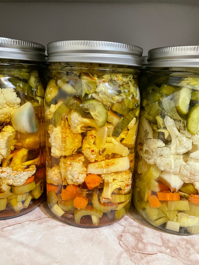 Authentic Italian Giardiniera Hand Cut Pickles Mixed - Etsy
