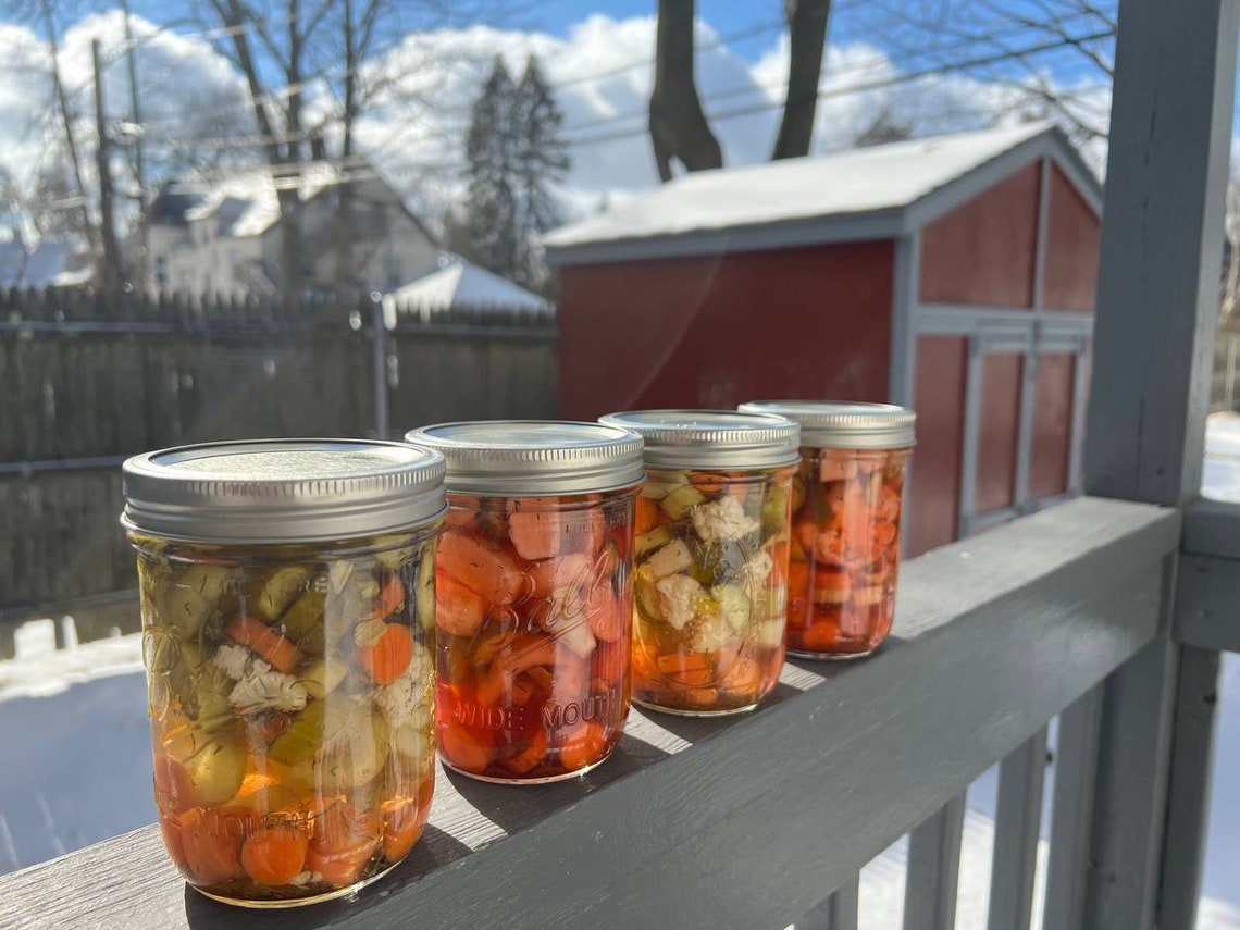 Authentic Italian Giardiniera Hand Cut Pickles Mixed - Etsy