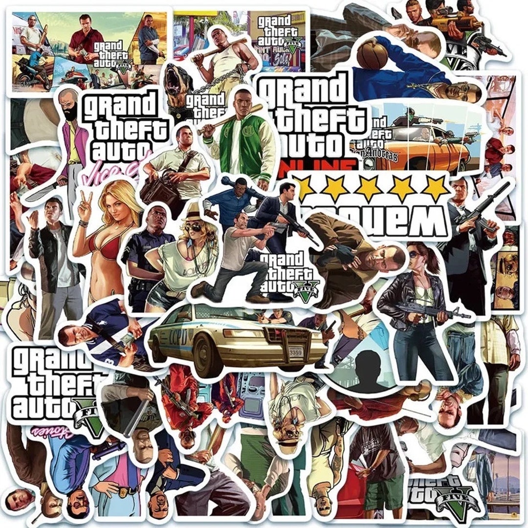 GTA Stickers Pack 50pcs - Etsy
