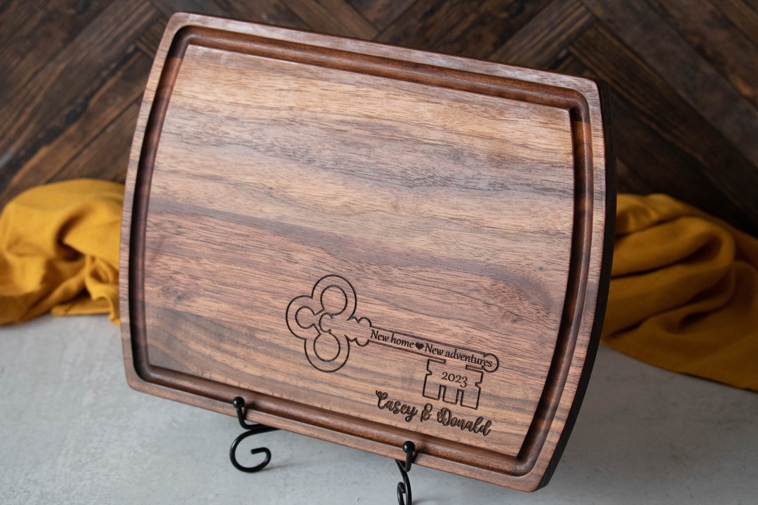 Engraved Walnut Cutting Board – Housewarming Realtor Closing Gift ...