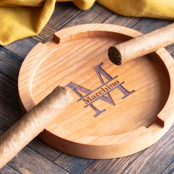 Wood Cigar Ashtray - Etsy