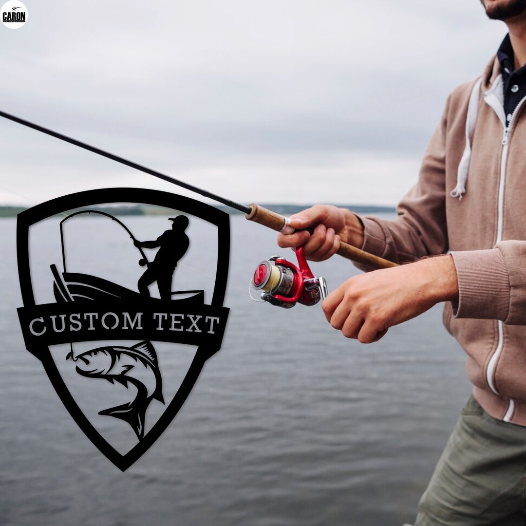 Fishing Personalized Metal Sign - Etsy