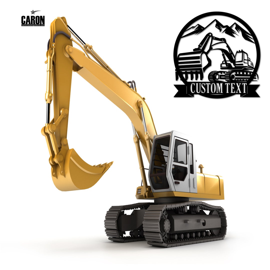 Excavator Custom Metal Sign - Etsy