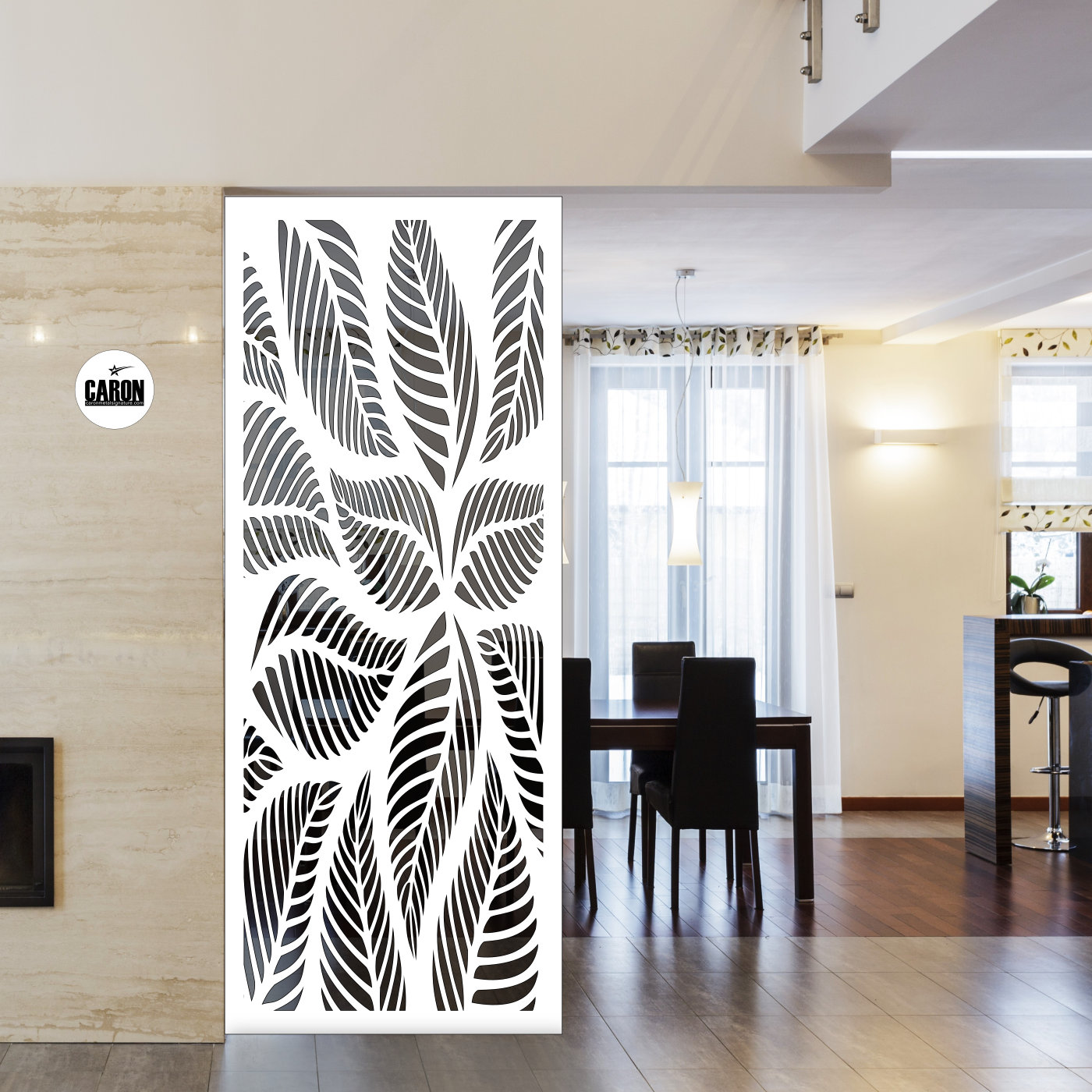 Tropical Leaf Privacy Panels/aluminum/exterior Privacy Screen/room ...