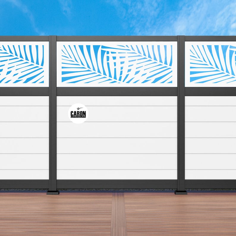 Palm Tree Privacy Panels/aluminum/exterior Privacy Screen/room Divider ...