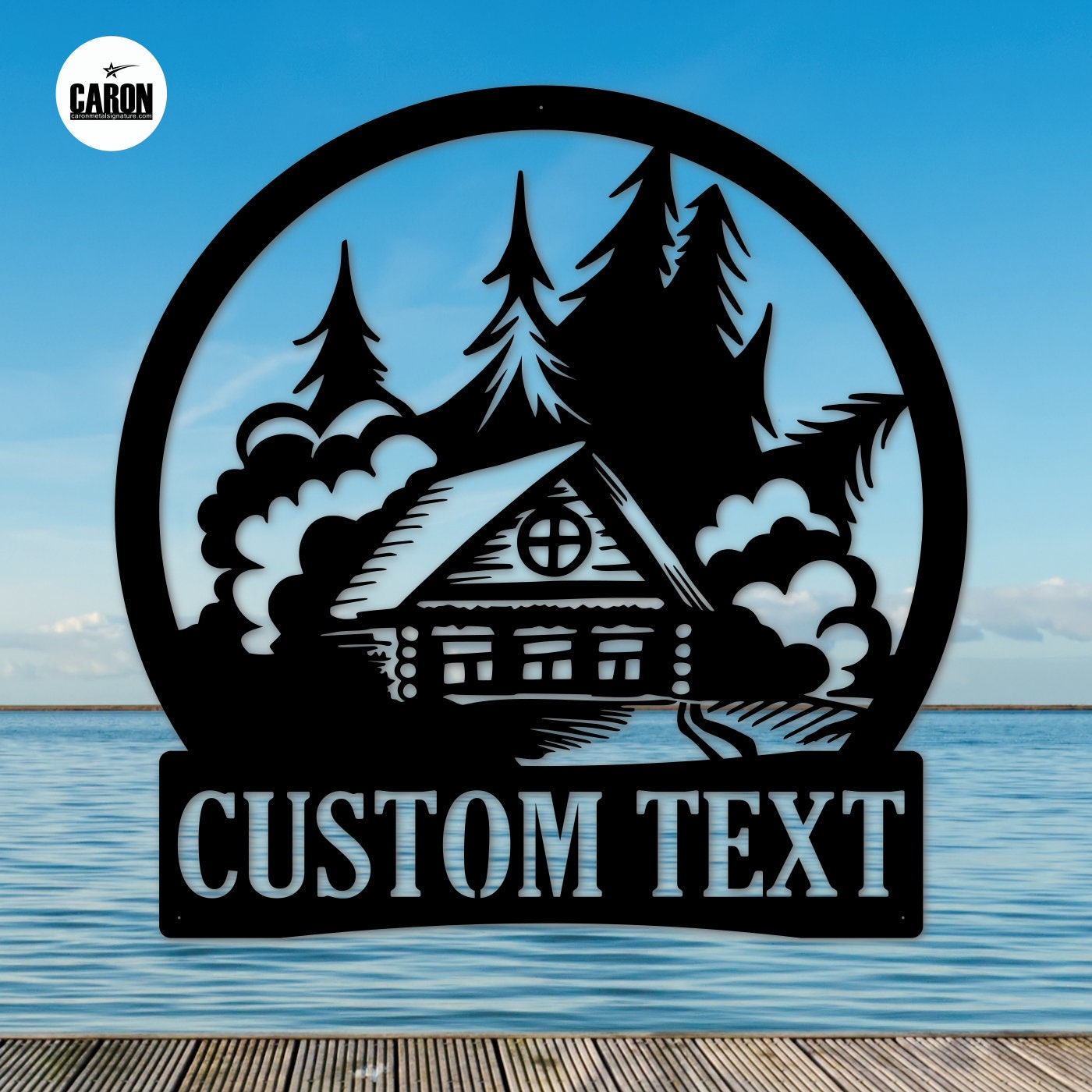 Custom Metal Chalet Sign - Etsy