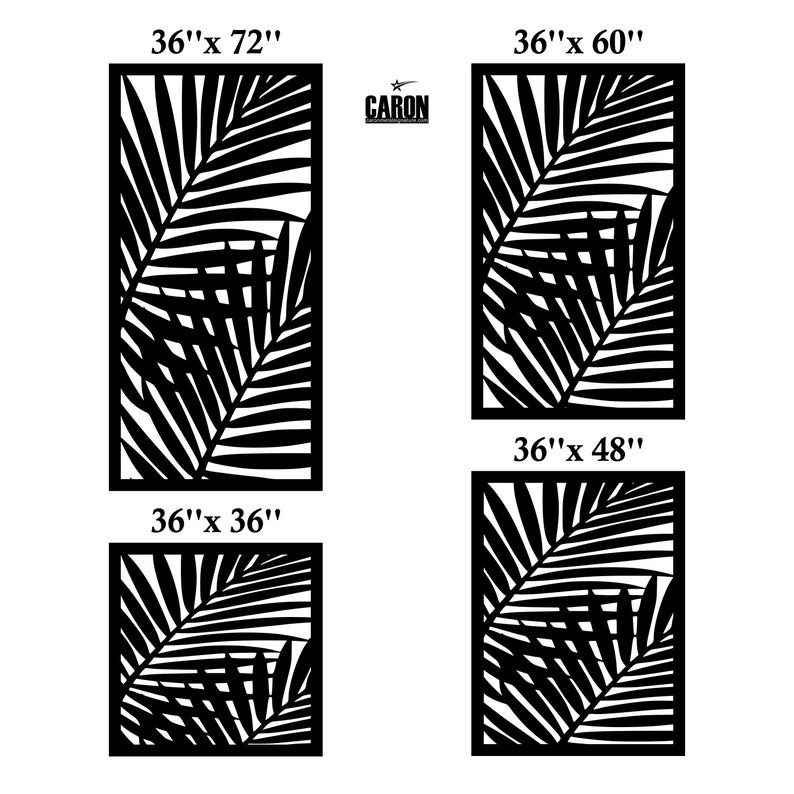 Palm Tree Privacy Panels/aluminum/exterior Privacy Screen/room Divider ...