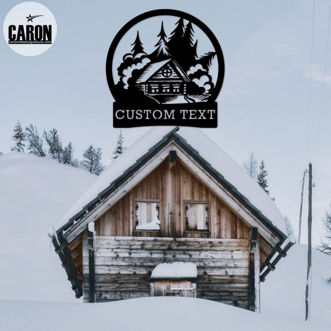 Custom Metal Chalet Sign - Etsy