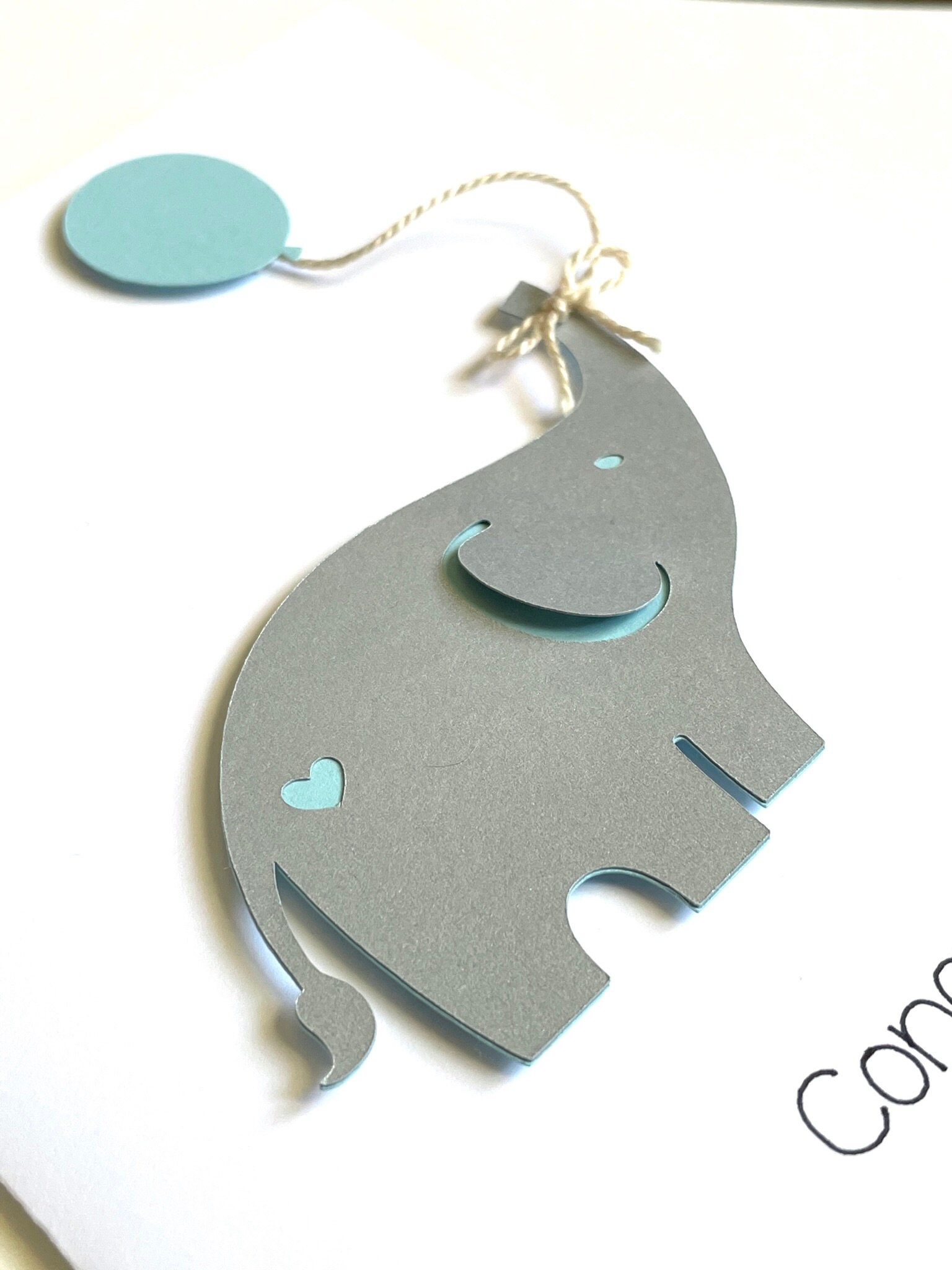 Congratulations Baby Blue Balloon Card - Etsy