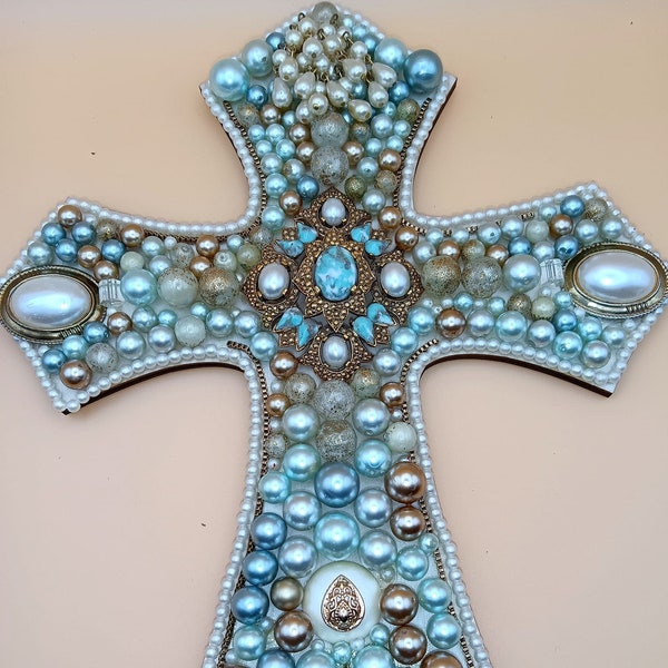 Jeweled Cross - Etsy