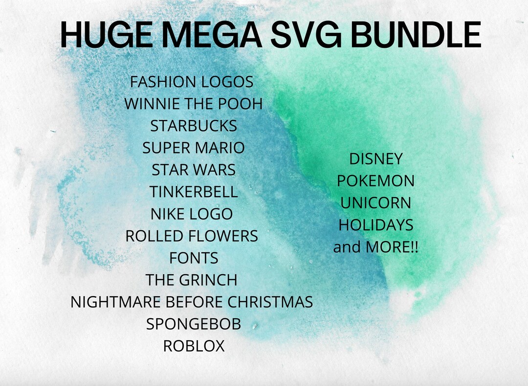 Huge Mega SVG Bundle - Etsy