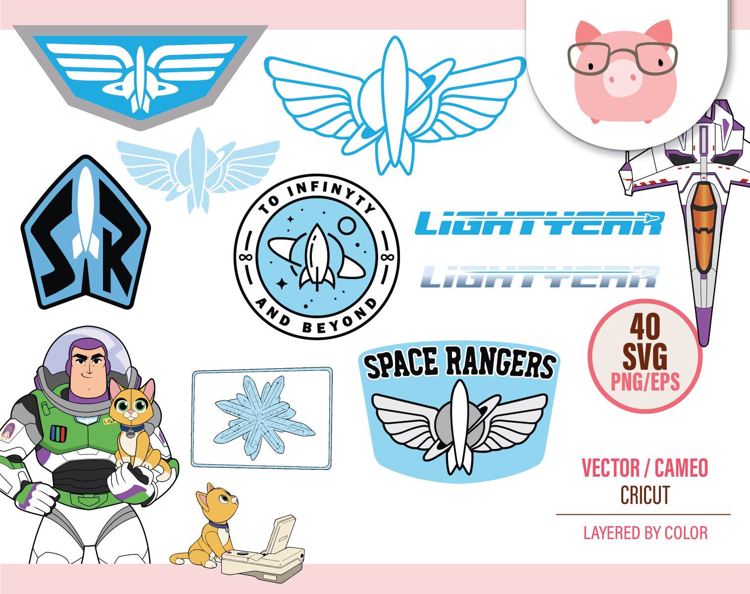 40 Buzz Lightyear SVG, Captain Buzz Cricut Svg Files, Svg Bundle ...