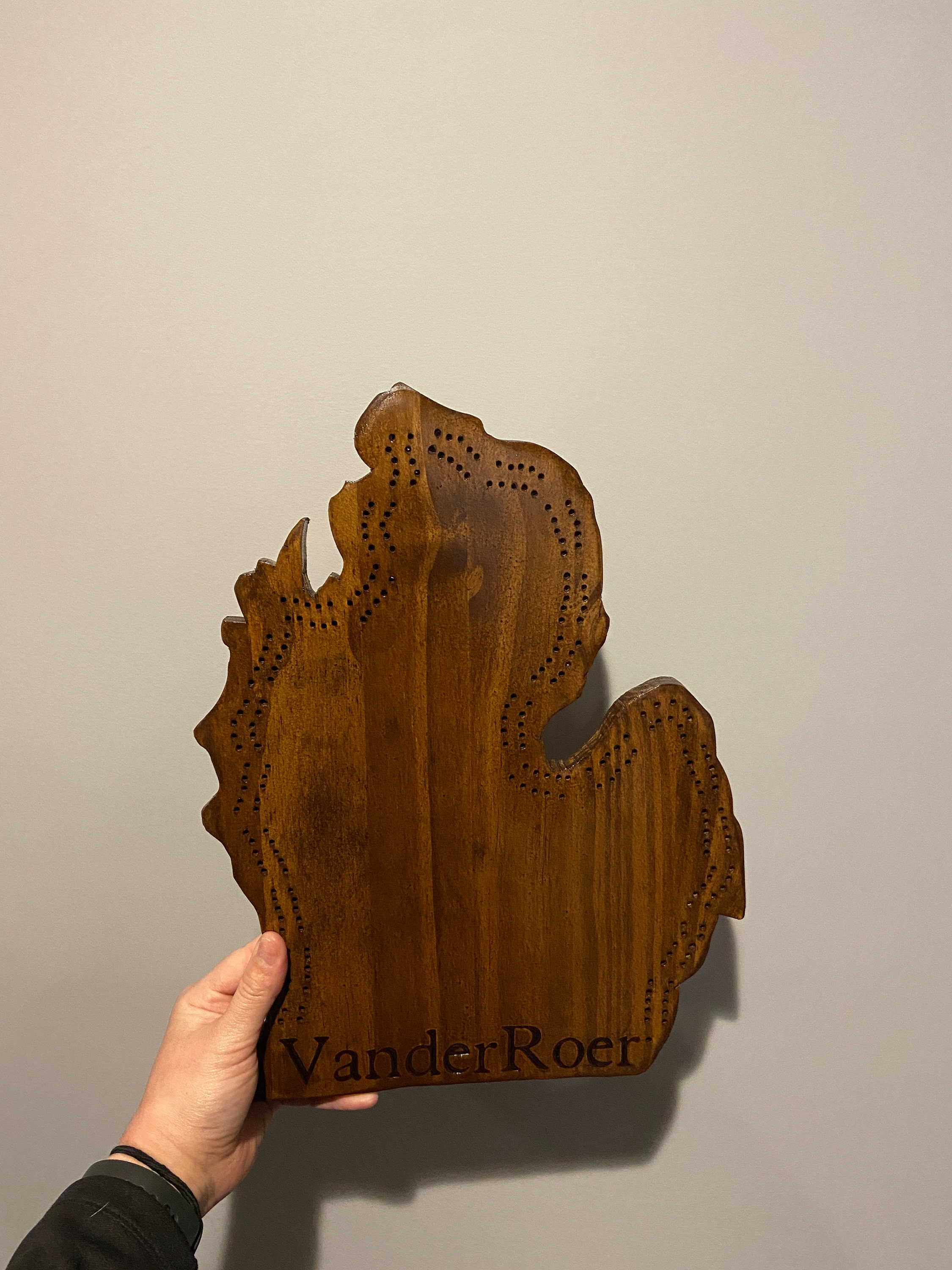 Personalized Michigan Cribbage Board - Etsy