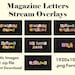 Magazine Letter Stream Overlay: 7 PNG Images (digital Download) - Etsy