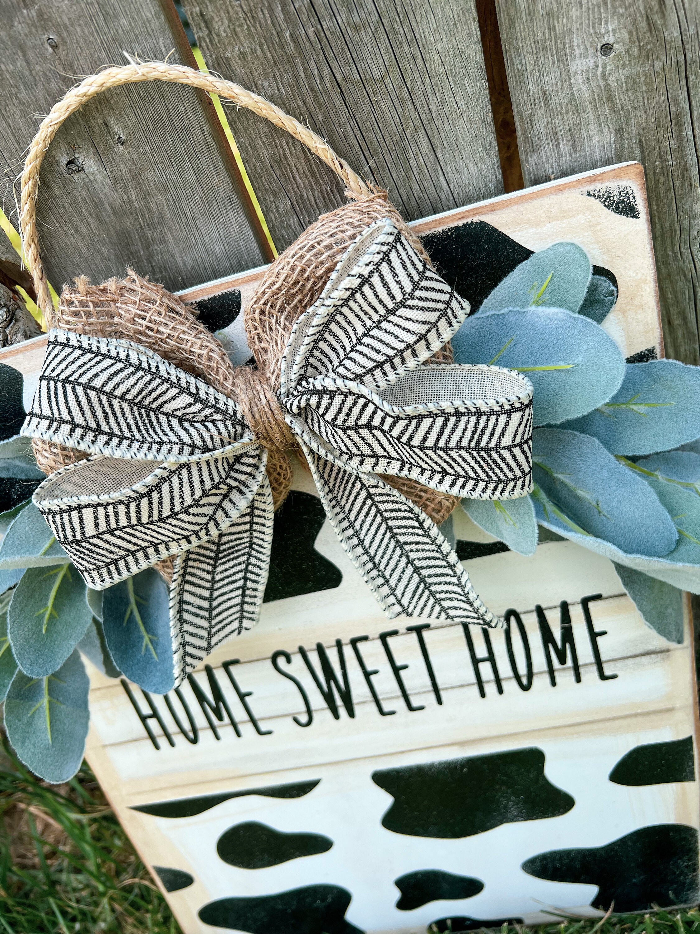 Front Door Decor Home Sweet Home Door Hanger Front Door - Etsy