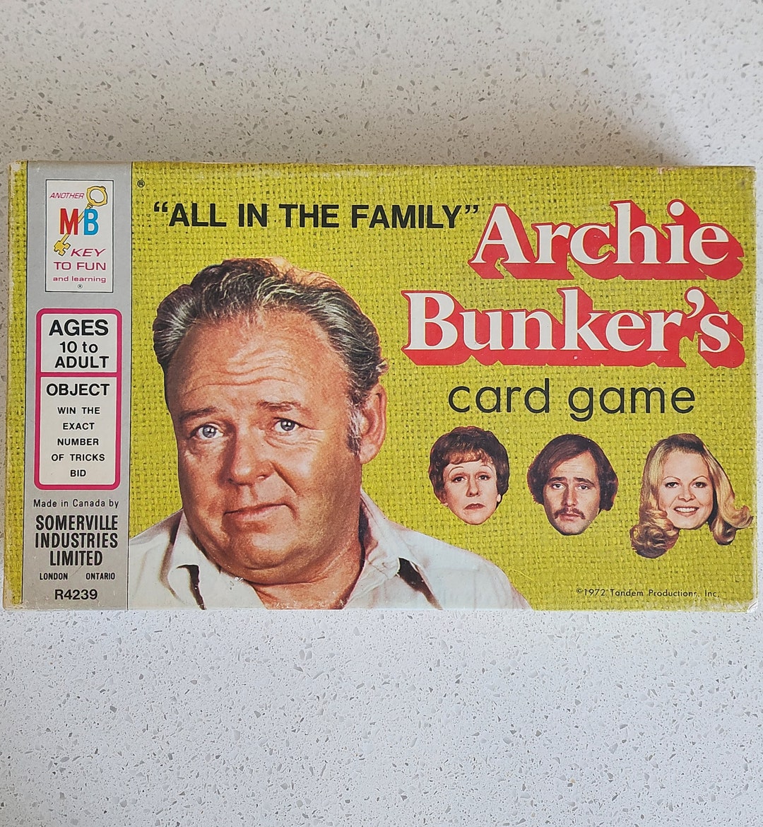 Vintage Card Game Archie Bunkers Card Game All in the - Etsy