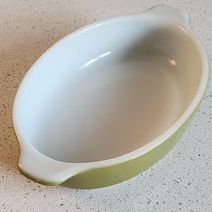 1970s Pyrex Verde Green Pixie Casserole Dish, 700, 10 Oz. Small Baking ...