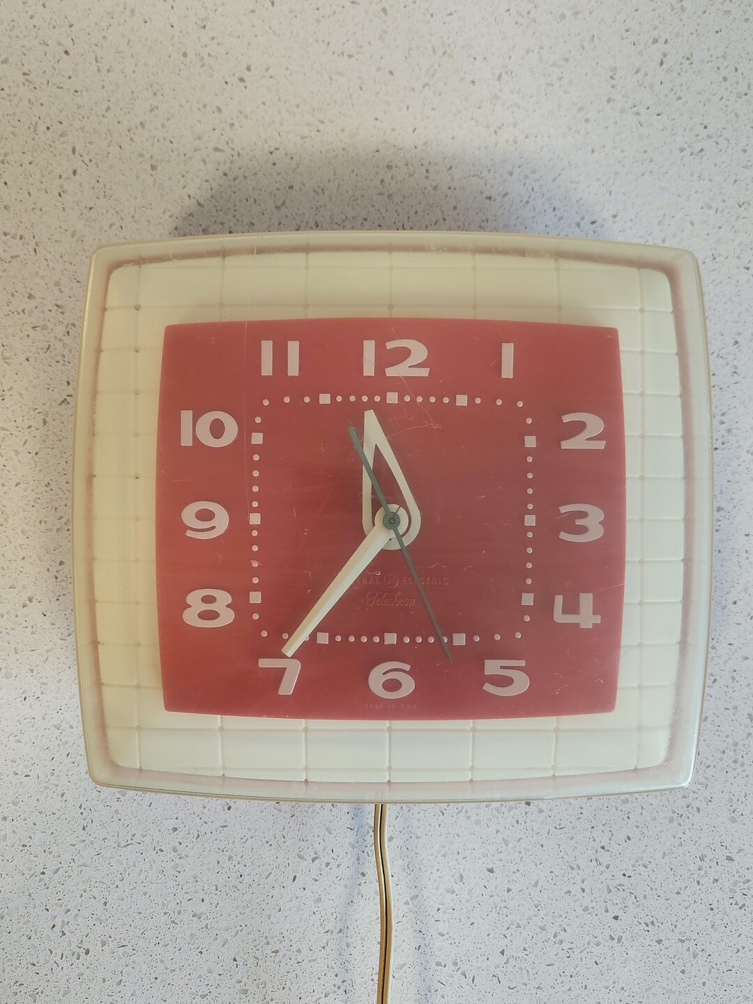 1950s Electric Wall Clock, General Electric Telechron Model 2H108, Mcm ...