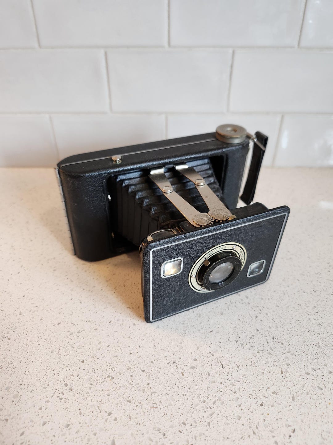 Jiffy Kodak Series II Camera With Original Leather Carrying Case, Made ...