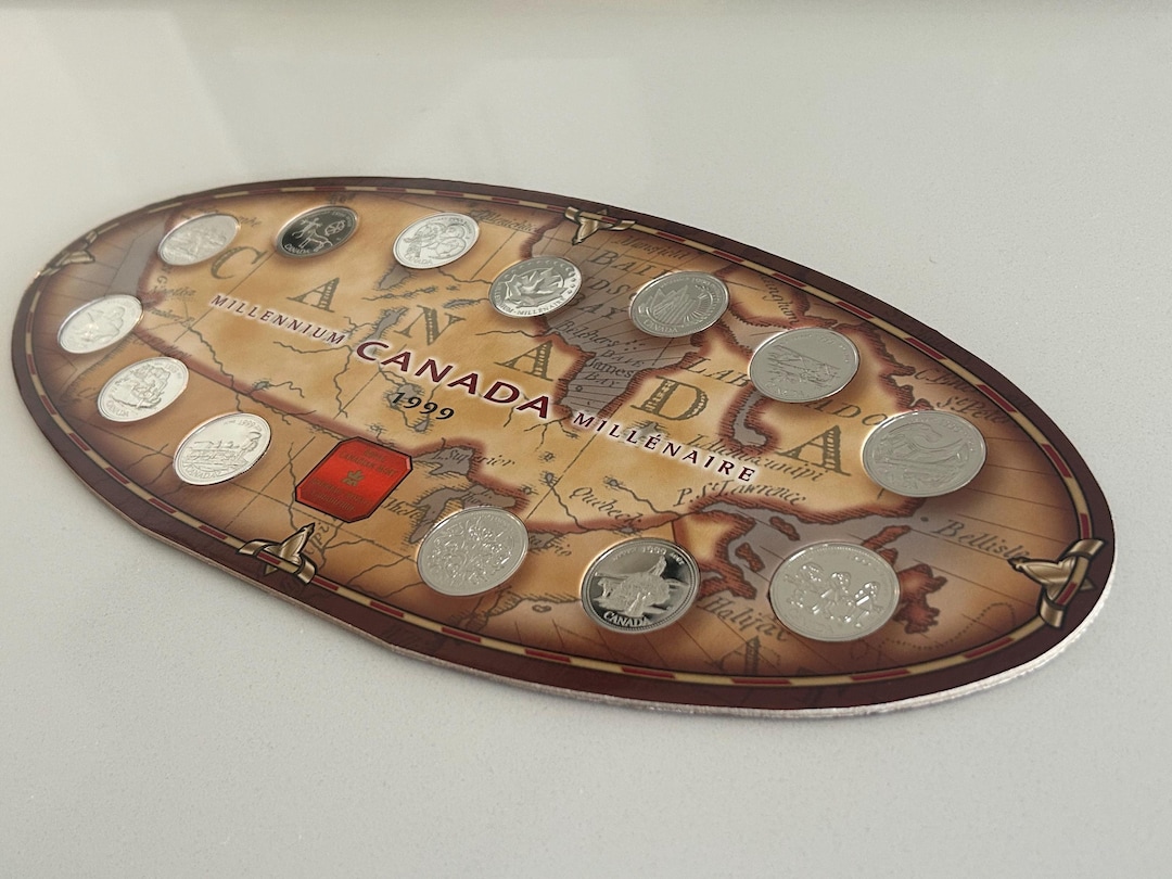 Canadian Quarter Collection Gift Set, Millennium Canada 1999, Set of 13 ...