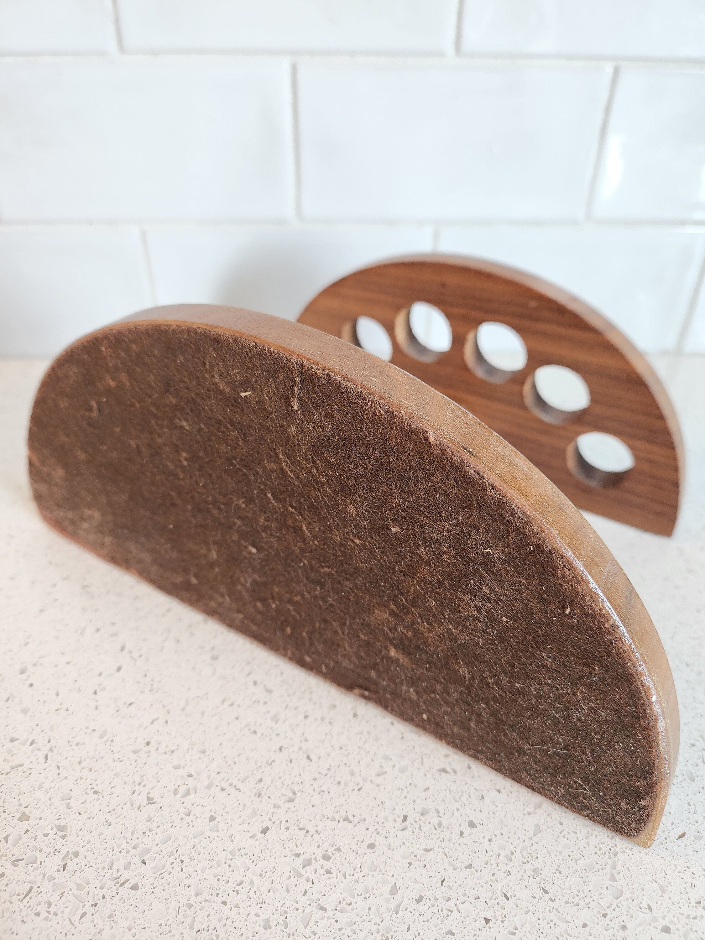 Handmade Wooden Pipe Stand for Six Pipes, Turned Pedestal, Decorative ...