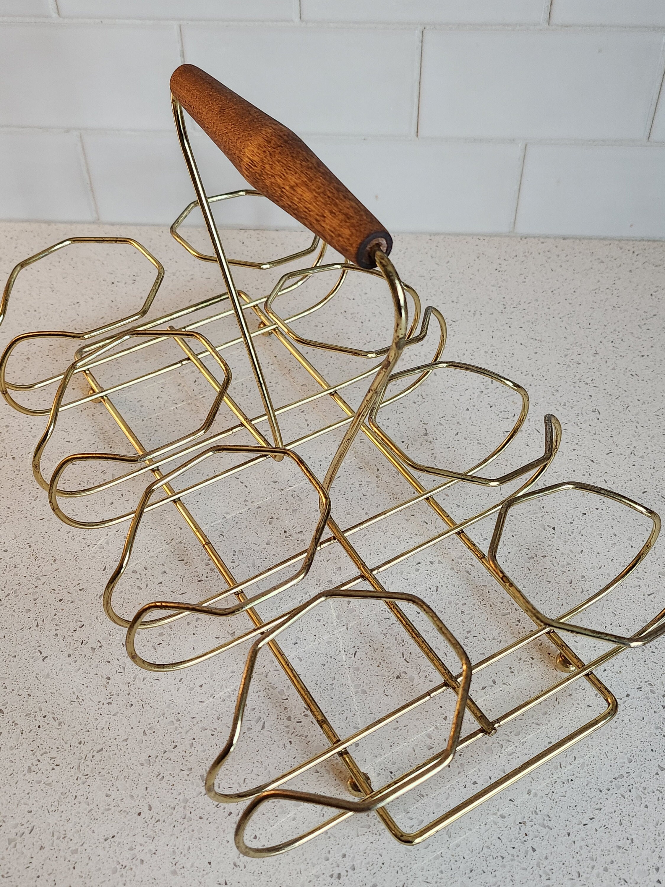 Vintage Tom Collins Glasses Set With Caddy 8 Green Glasses - Etsy