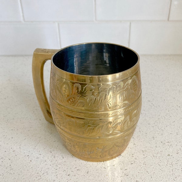 Brass Mug - Etsy