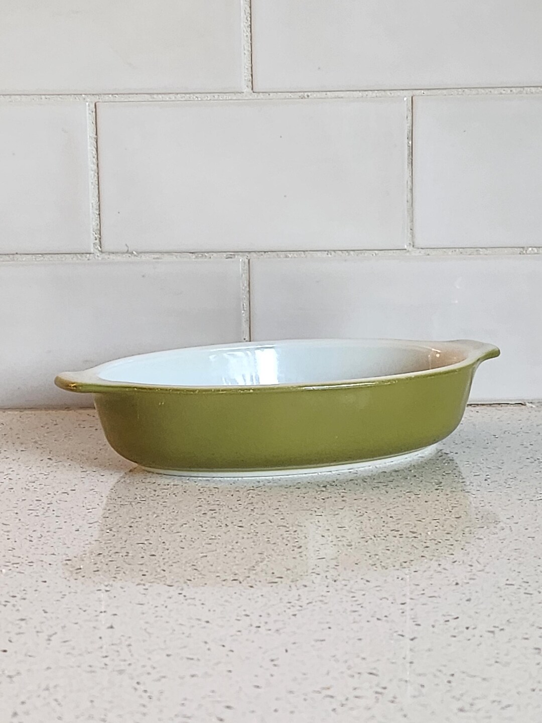 1970s Pyrex Verde Green Pixie Casserole Dish, 700, 10 Oz. Small Baking ...