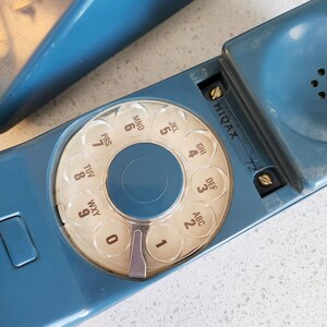 1970s Blue Rotary Dial Phone, Northern Electric, Vintage, Retro ...