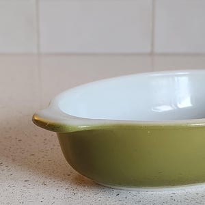 1970s Pyrex Verde Green Pixie Casserole Dish, 700, 10 Oz. Small Baking ...