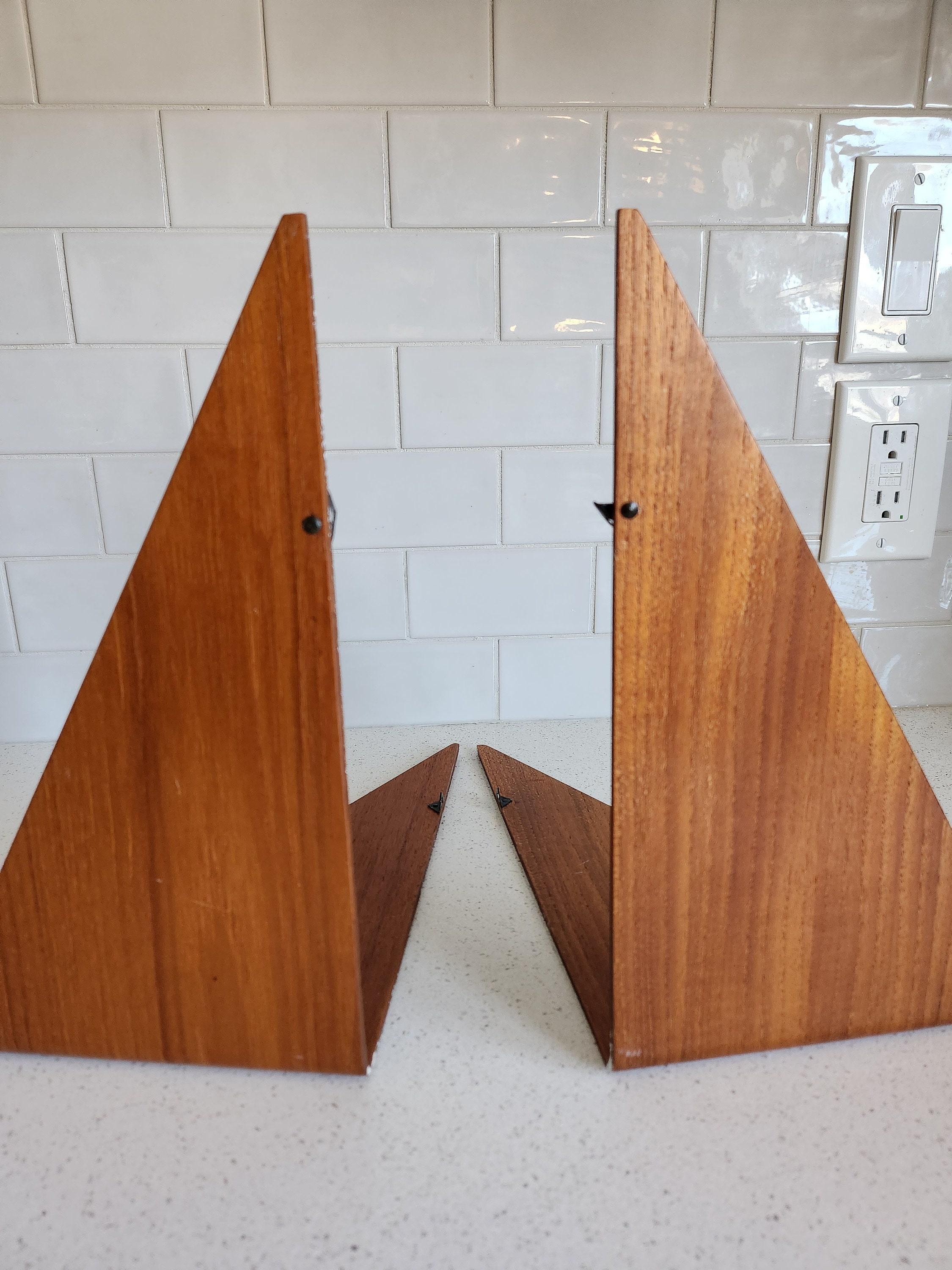 MCM Teak Butterfly Shelves, Poul Cadovius for Cado Denmark, Pair of ...